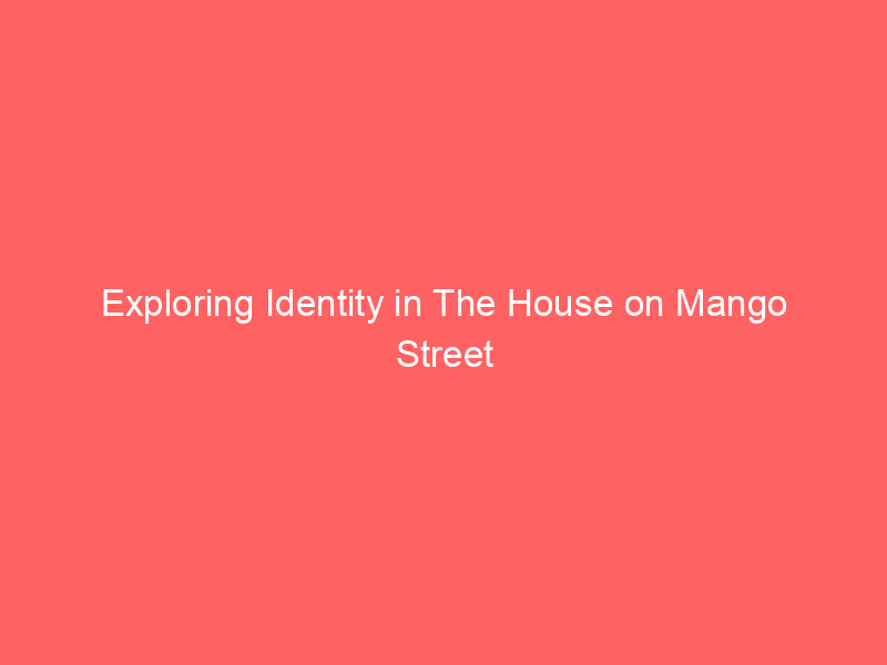 Exploring Identity in The House on Mango Street - Reading Time