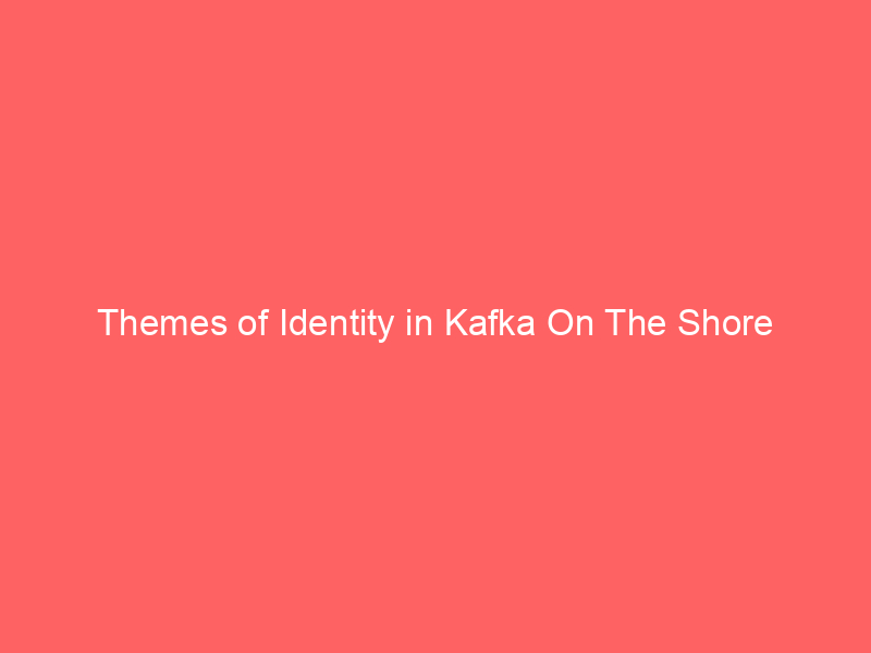 Themes of Identity in Kafka On The Shore - Reading Time